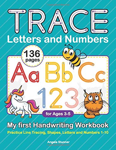Buy Trace Letters and Numbers: My first Handwriting Workbook. Practice ...