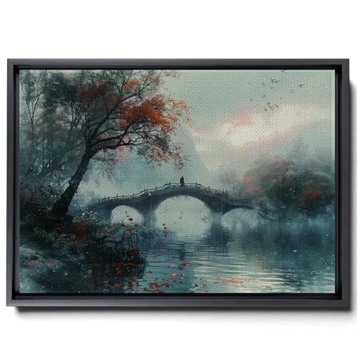 Amazon.com: Traditional Landscape Chinese Canvas Print Wall Art, Asian ...