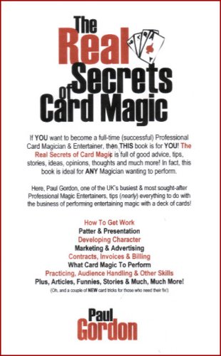 Paul Gordon's the Real Secrets of Card Magic : Gordon, Paul: Amazon.de ...