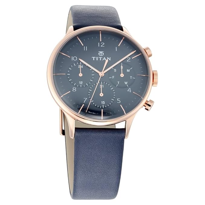 Titan Light Leathers Analog Blue Dial Men's Watch