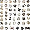 Amazon.com: TIHOOD 100PCS Pearl Brooch Buttons, No Sew Instant ...