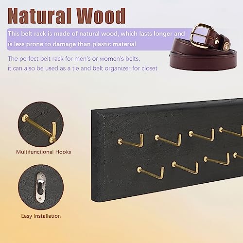 Snapklik.com : Creproly Belt Hanger Wall Mount Belt Organizer For ...