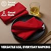 Amazon.com: Softopia Cotton Napkins 100% Cotton Set of 12 Decorative ...