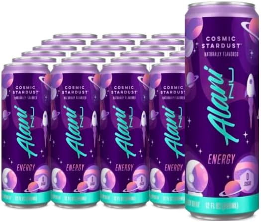 Alani Nu COSMIC STARDUST Sugar-Free, Low Calorie Energy Drinks | 110mg ...