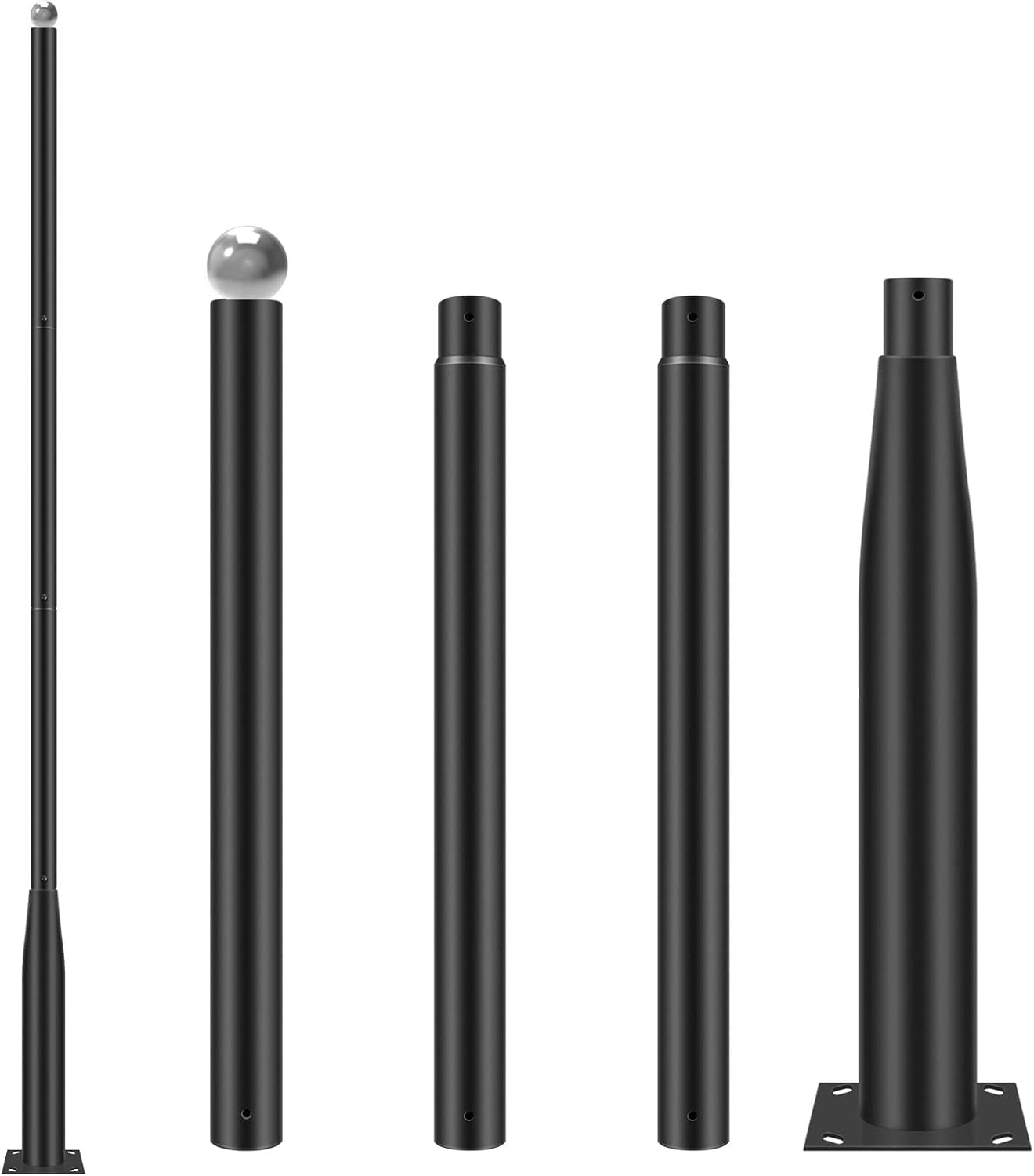 HAOVZRI 13Ft Tall Street Light Pole with Base Accessory, Street Lamp ...
