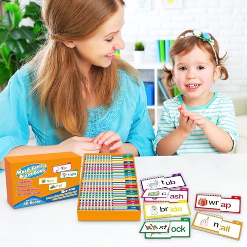Kindergarten Learning Tools 30 Read And Rhyme Flip Books & Word Family ...