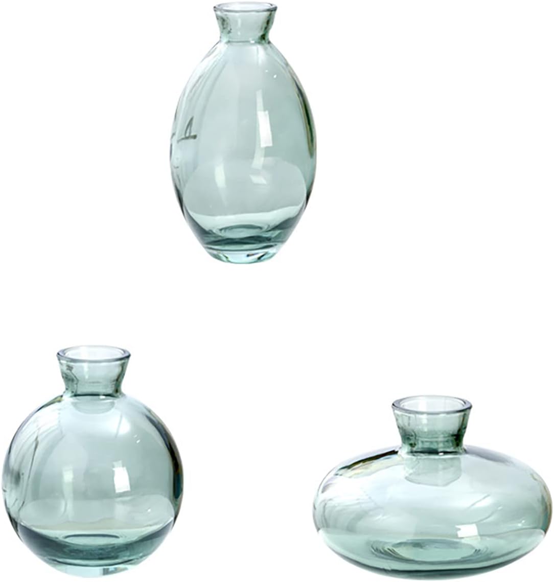 Amazon.com: Modern Decorative Mini Flowers Vases, Glass Bud Vase Set of ...