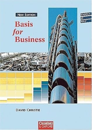 Basis for Business, New Edition, Kursbuch: Unknown: 9783810923431 ...