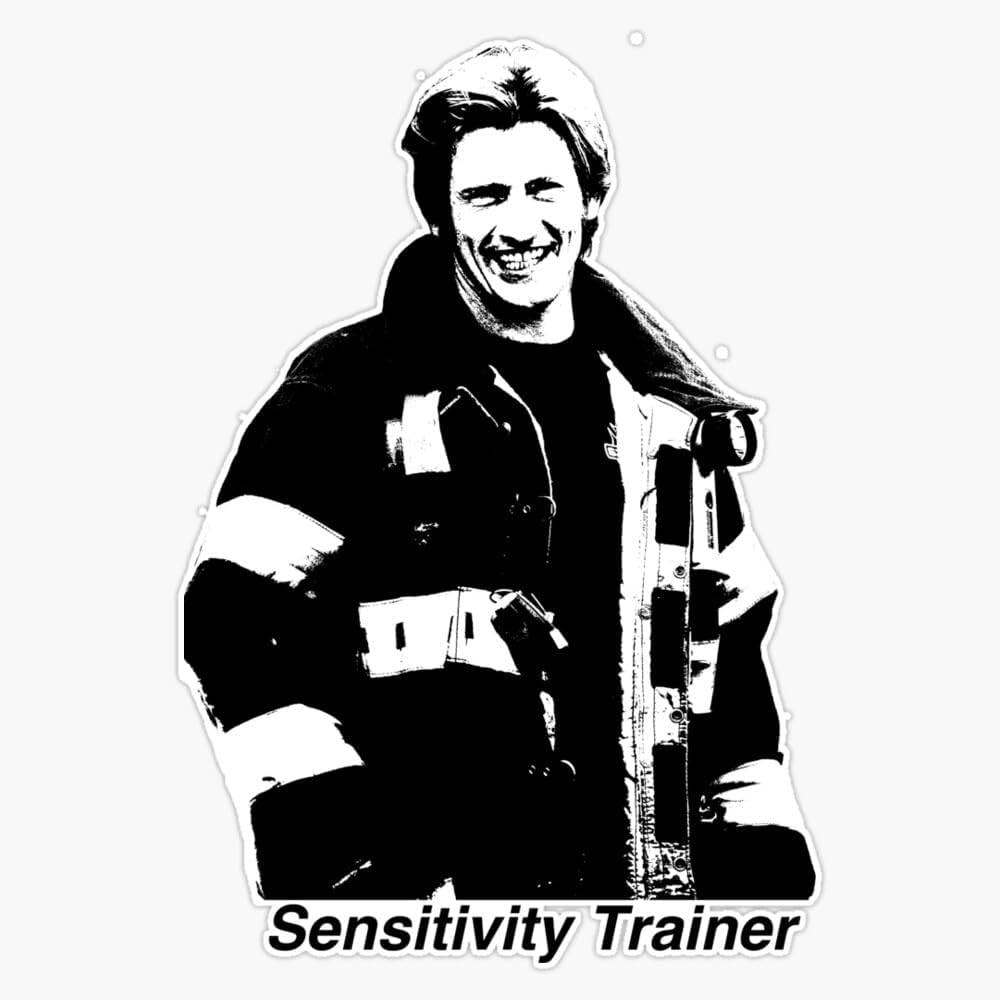 Tommy Gavin - Sensitivity Trainer Sticker Bumper Sticker Vinyl Decal 5"