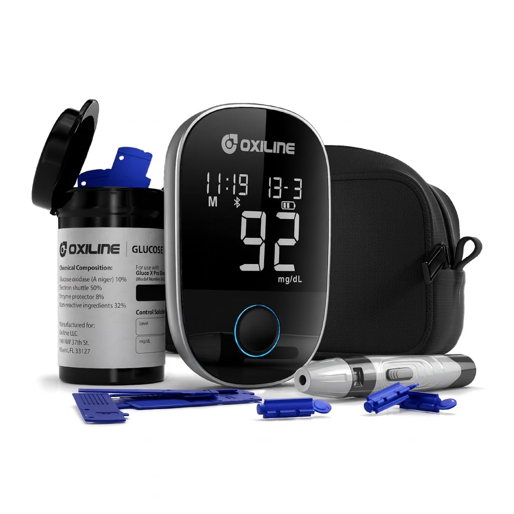 Amazon.com: Gluco XS Pro™ Blood Glucose Monitoring System – Bluetooth ...