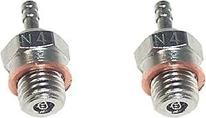 Marclix 2X N4 Hot Glow Plug Spark for 70117 1/10 1/8 RC Truck Nitro Engine Parts : Amazon.co.uk ...