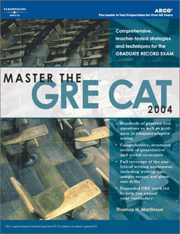 Buy Master the GRE CAT, 2004/e (Arco Academic Test Preparation Series ...
