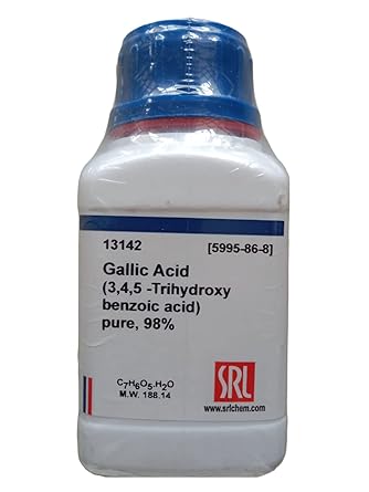 SRL Gallic Acid pure, 98% 100Gm, CAS NO 5995-86-8, Molecular Formula ...