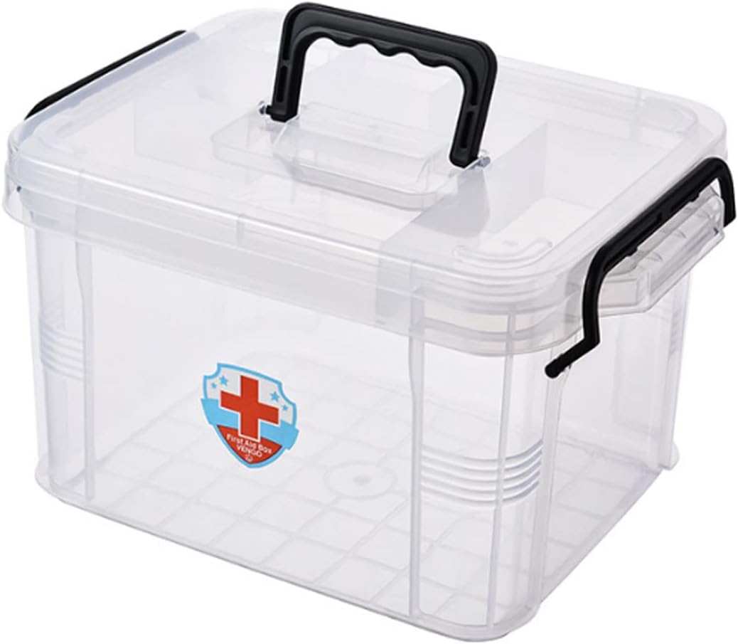 Amazon.com: RHYII Medicine Storage Organizer Family Plastic First Aid ...