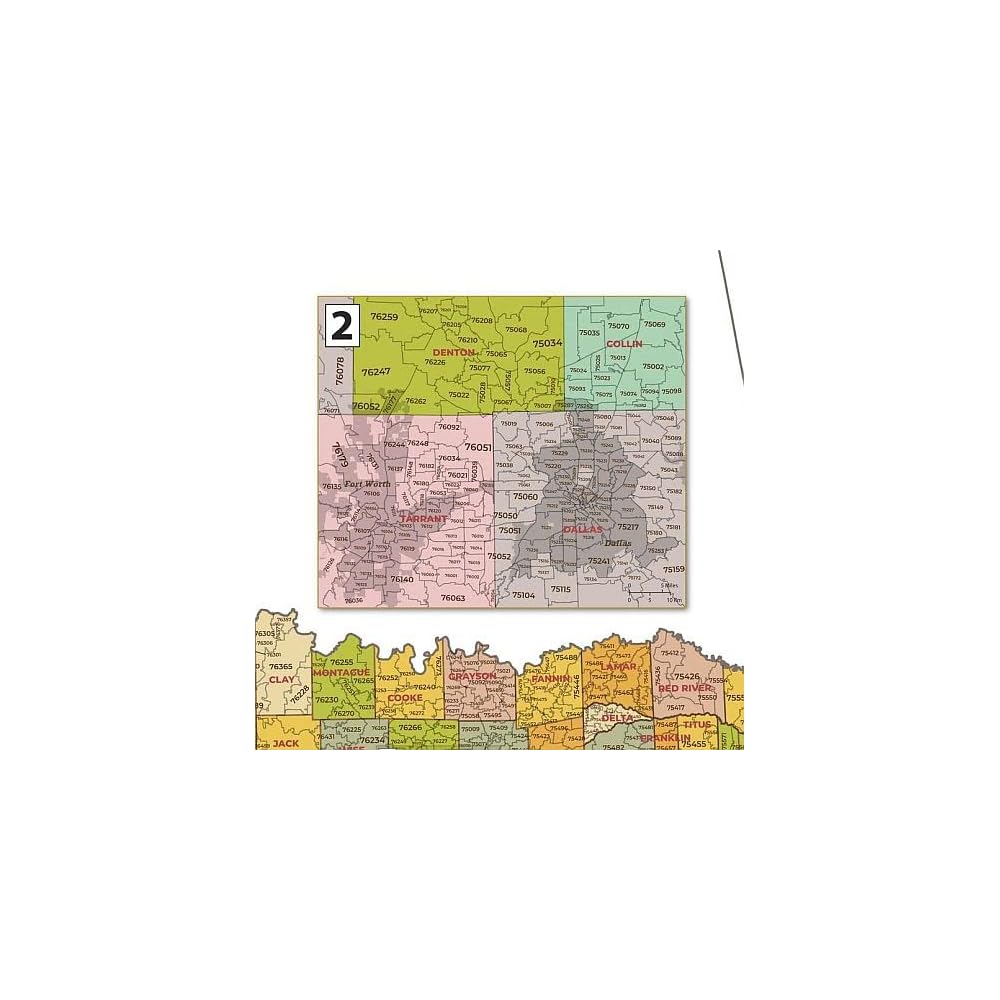 Código postal de Texas y mapa del condado - Muesta Ecuador | Ubuy