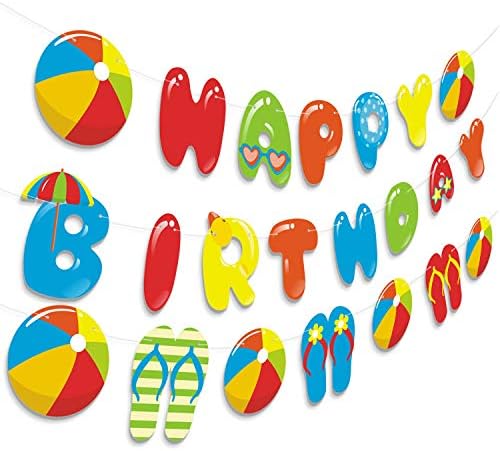 Amazon.com: Sursurprise Fun In The Sun Banner with Sun Garland, Summer ...