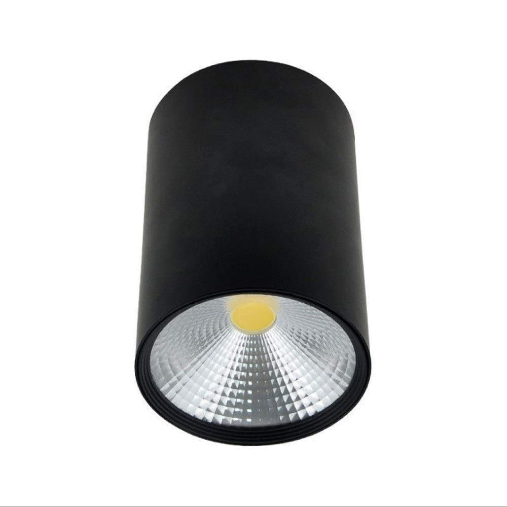 Dlggo Led Ceiling Surface Mounted Black Downlight Ceiling Flat Panel ...