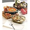 Amazon.com: The Lakeside Collection Stoneware Double Bowls for Dips and ...