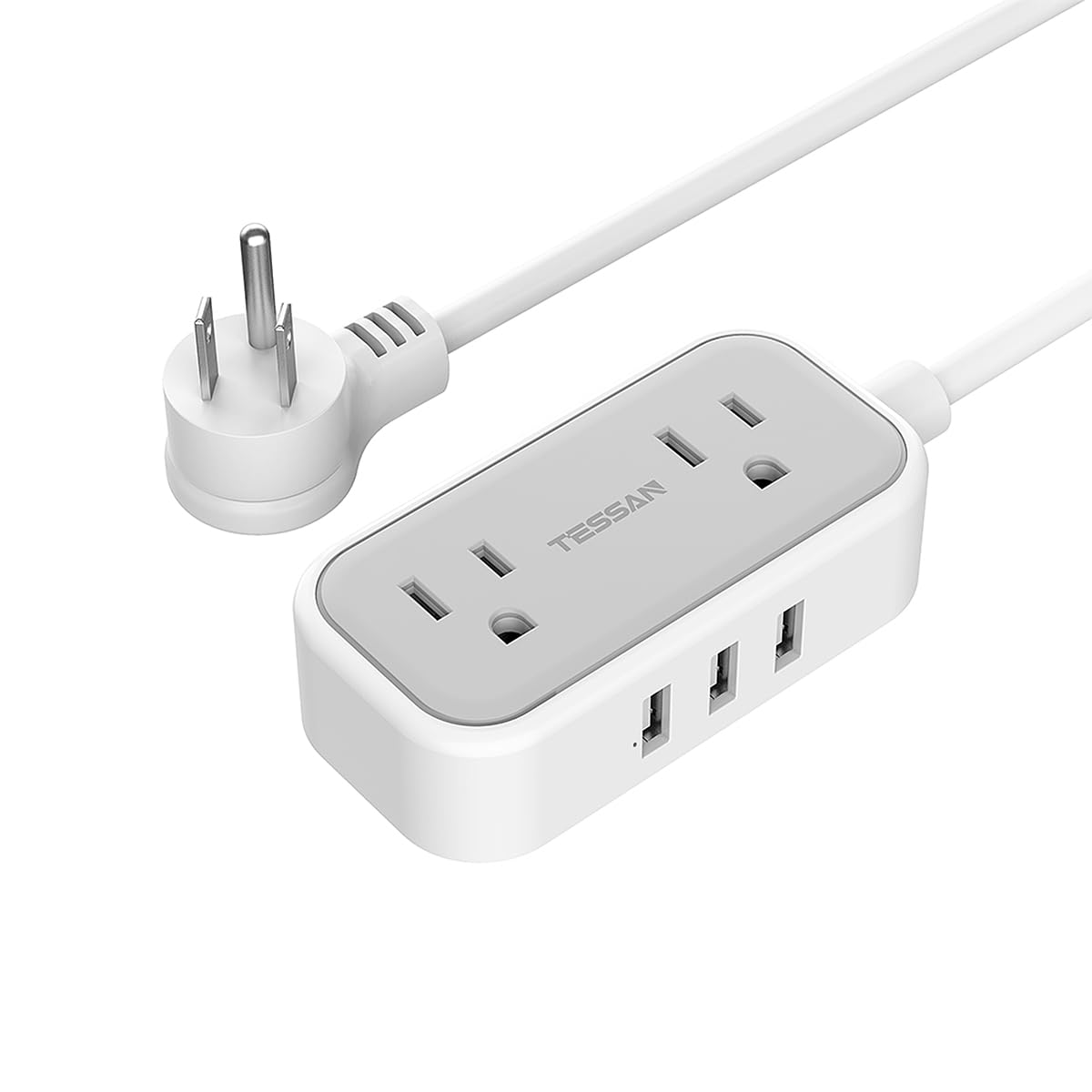 Snapklik.com : Small Power Strip, TESSAN Extension Cord