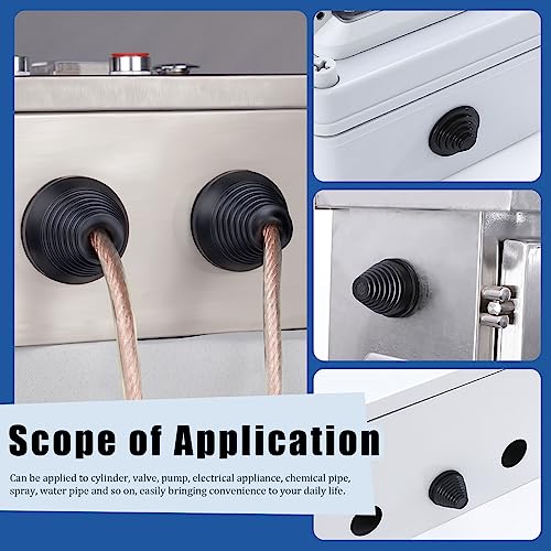 Snapklik.com : Glarks 20Pcs 35mm Rubber Grommets Kit, Tower Shaped ...