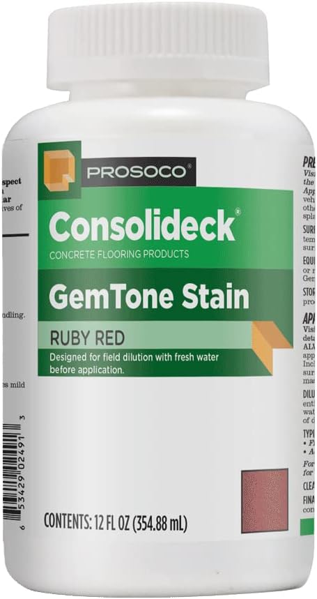 PROSOCO GemTone Stain | Translucent Color Dye for Interior Concrete ...