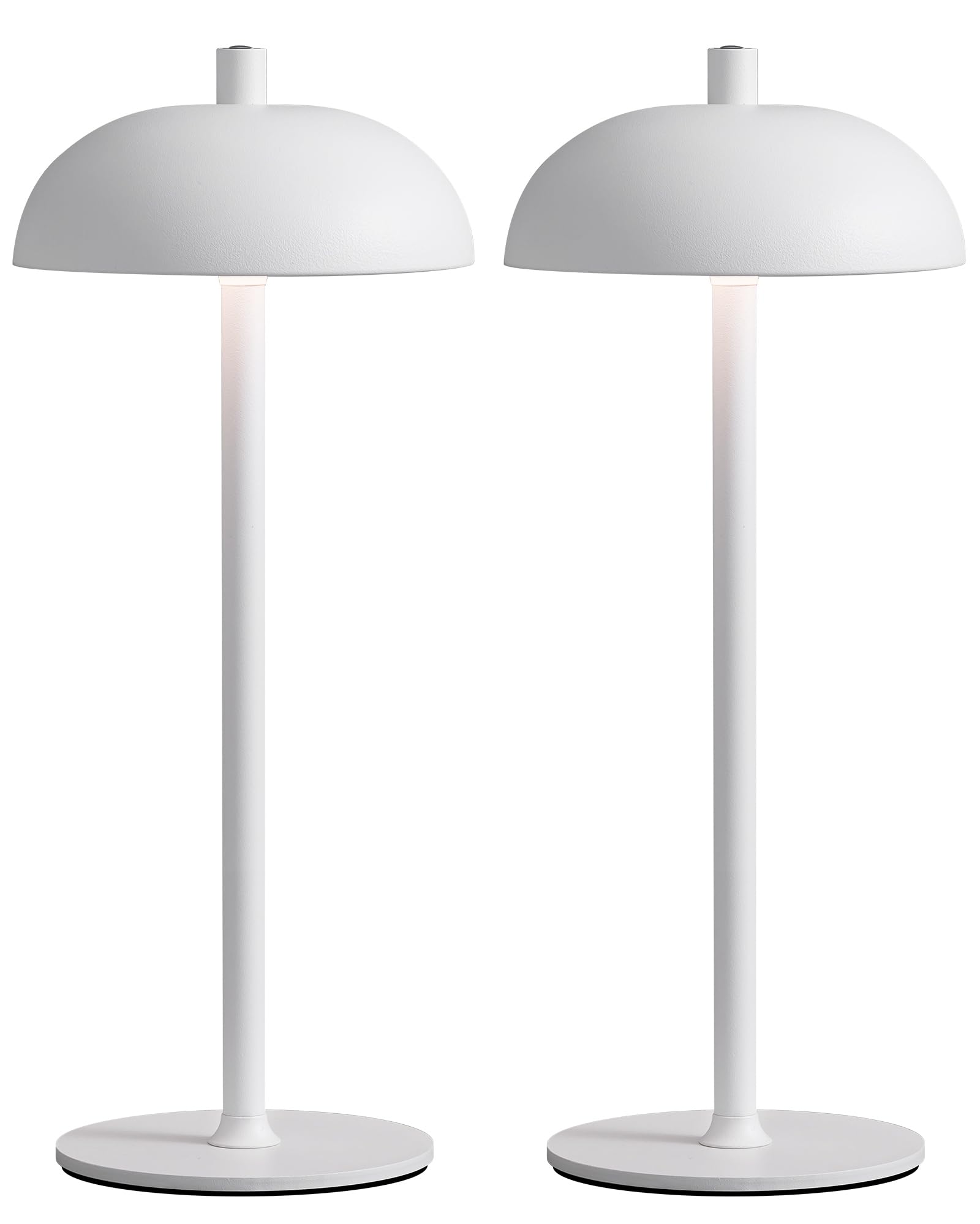 NEWSEE Cordless LED 12" Small Table Lamps Set of 2, Modern Portable ...