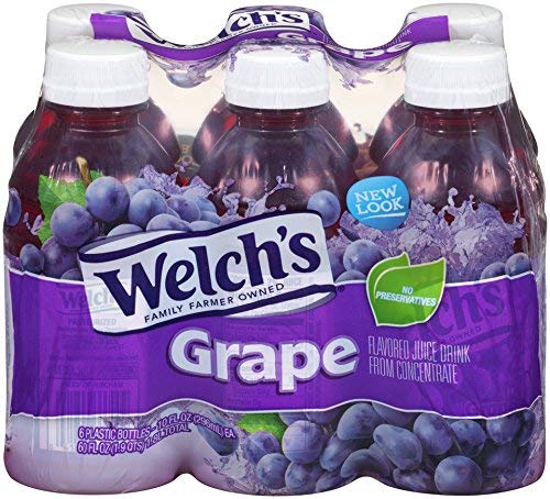 Amazon.com : Welch's Grape Drink, 10 oz - Pk of 6 : Grocery & Gourmet Food