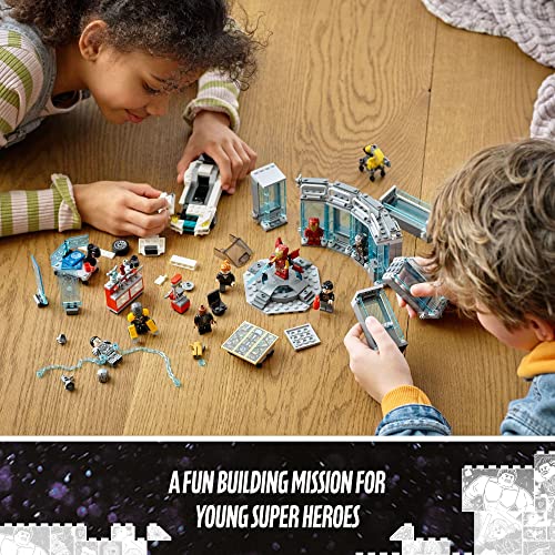 Lego Marvel Iron Man Armory Toy Building Set 76216, Avengers Gift for 7 ...