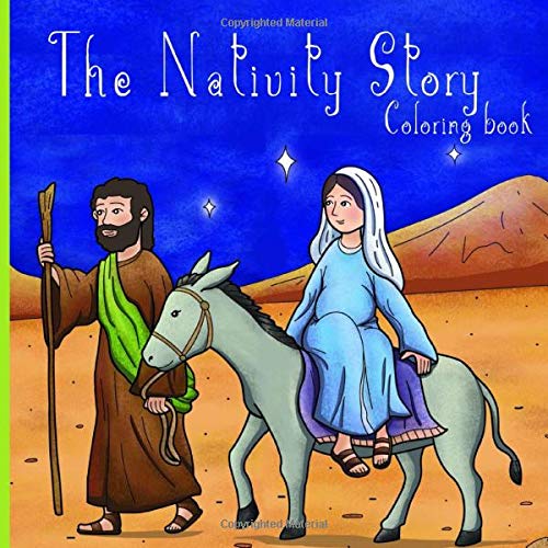 The Nativity Story Coloring Book: The Christmas Story For Children ...