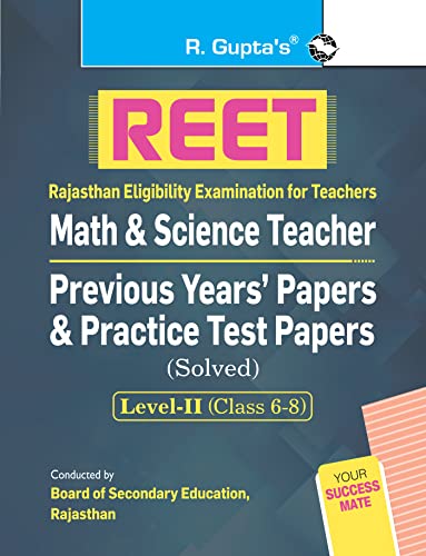 REET : Mathematics & Science Teacher—Level-II (Class 6-8) Previous ...