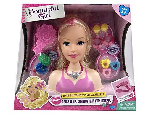 SDMAX Hair Style Doll Head Playset, Hair Styling Toy for Girls ...