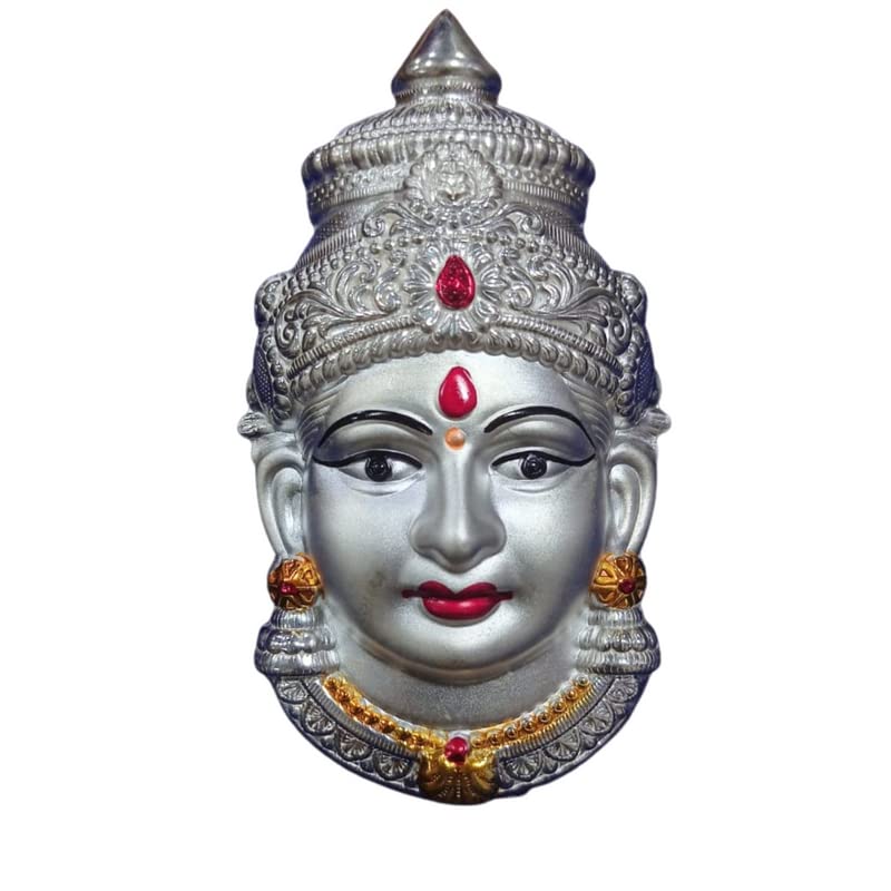 Buy Krishna Pure Silver Amman Face|Varalakshmi Pooja Set|Pooja ...