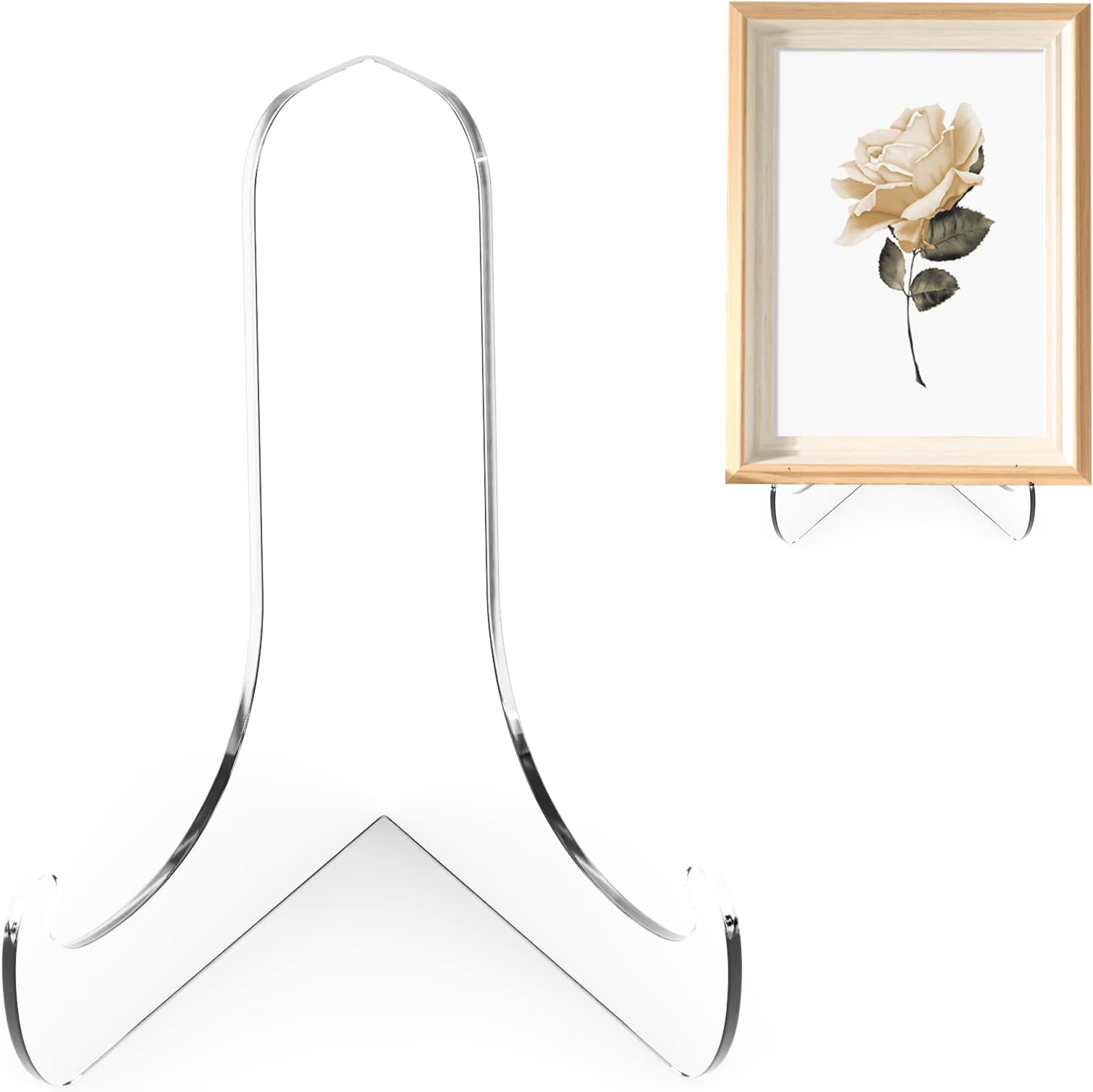 Amazon.com: Super Z Outlet Plastic Easels 12 Pack Clear Easel Stands ...