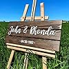 Amazon.com: Wooden Name Sign Personalized and Custom, Solid Rustic Wood ...