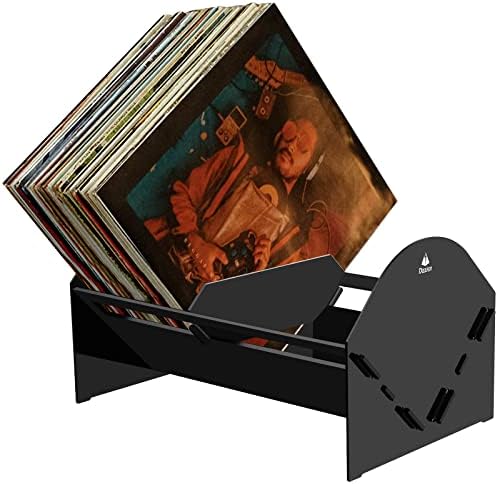 Amazon.com: TXEsign Vinyl Record Holder Albums Rack Holder, Hold 80-100 ...
