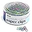 Officemate PVC Free Color Coated Paper Clips, 450 Per Tub Office Paper ...