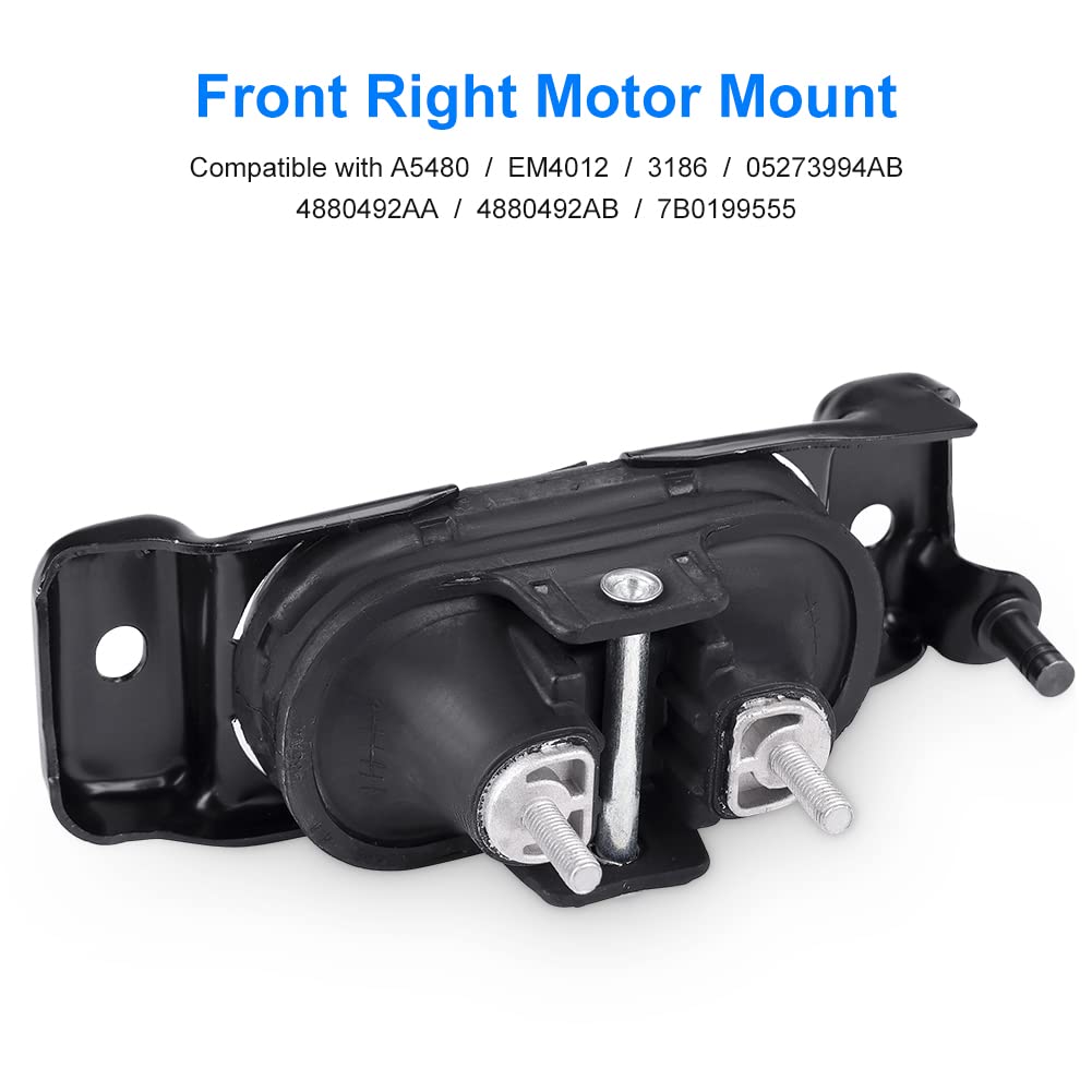 JDMON 4Pcs Engine Motor Mount Replacement for 2011-2015 Chrysler Town ...