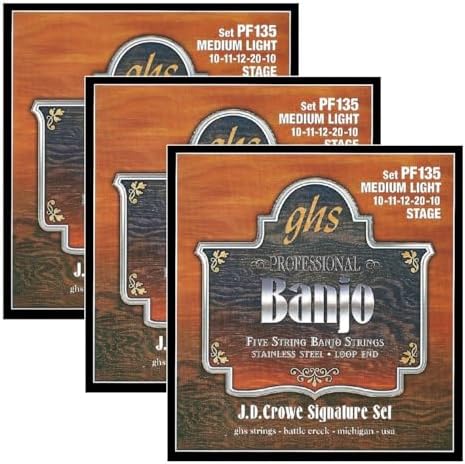 Amazon.com: GHS Strings - 5-String Banjo Strings - J.D. Crowe Signature ...