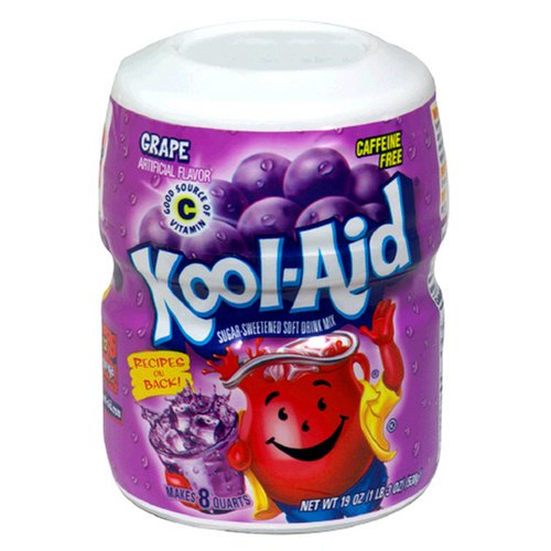 Amazon.com : Kool-Aid Drink Mix, Sugar Sweetened Grape, 19-Ounce ...