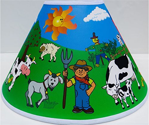 Amazon.com: Farm Animal Lamp Shade Barn Theme Lampshade with Barnyard ...