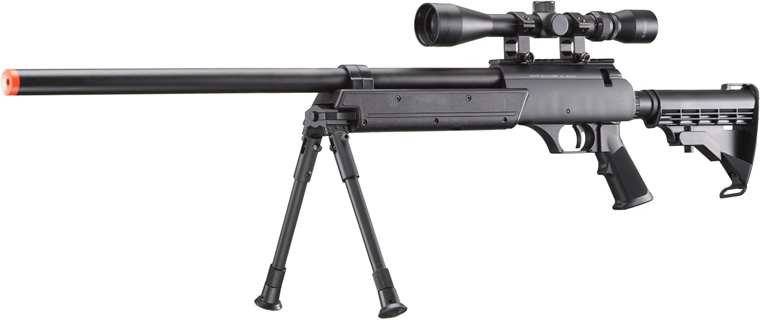 Amazon.com : APS SR-2 Modular Full Metal Bolt Action Airsoft Sniper ...