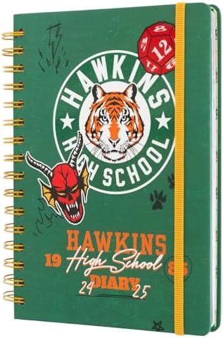 Stranger Things A5 Wiro Notebook with Metallic Cover featuring the Cast ...