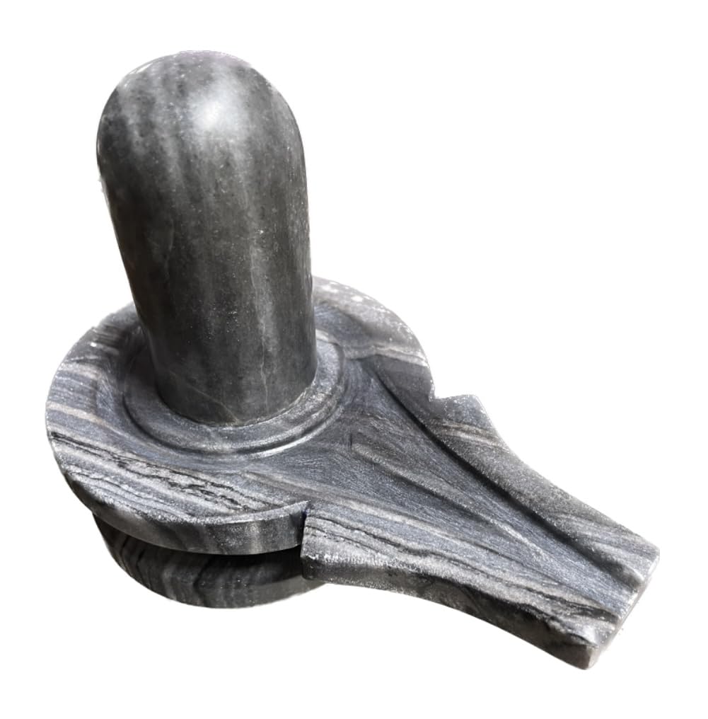 Buy Shivling Big Size for Home Pooja | Marble shivling Statue 17cm ...