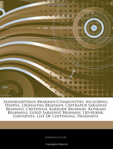 Amazon | Articles on Maharashtrian Brahmin Communities, Including ...