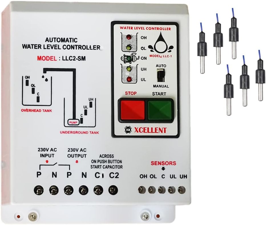 Fully Automatic Water Level Controller & Indicator with Dry Run ...