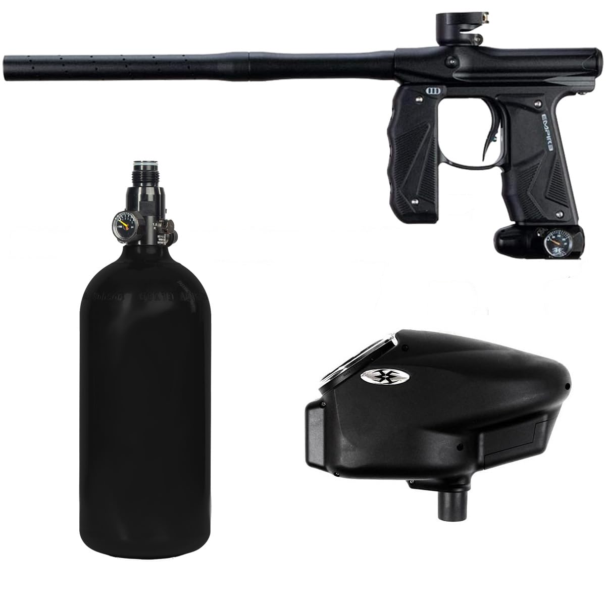 Amazon.com : Empire Mini GS Paintball Gun Package Kit w/48ci 3000psi ...