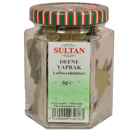 SULTAN - Defne Yaprak / Lorbeerblätter 6g : Amazon.de: Lebensmittel ...