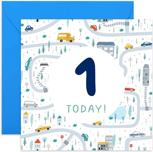 Old English Co. 4th Birthday Card for Boy or Girl - Fun Cars Vehicle ...