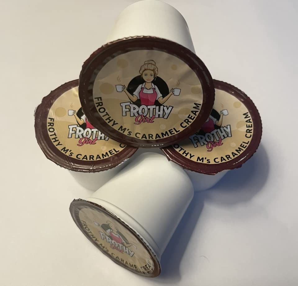 Frothy Girl Coffee Caramel Cream – Cápsulas de café de una sola porción ...
