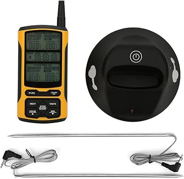 Review Wireless Meat Thermometer, Digital Remote Food Cooking ...